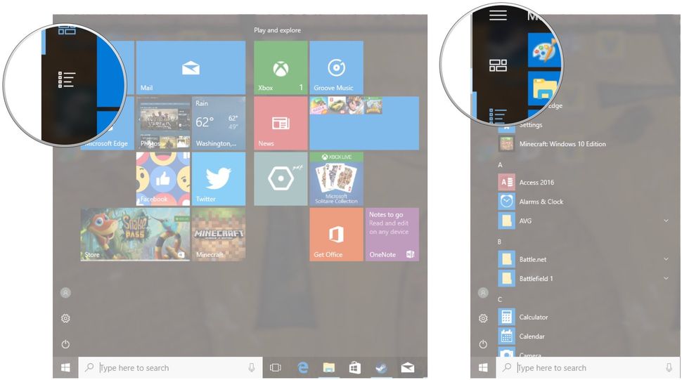 How to create live folders, hide the Start menu app list in Windows 10 Creators Update | Windows ...