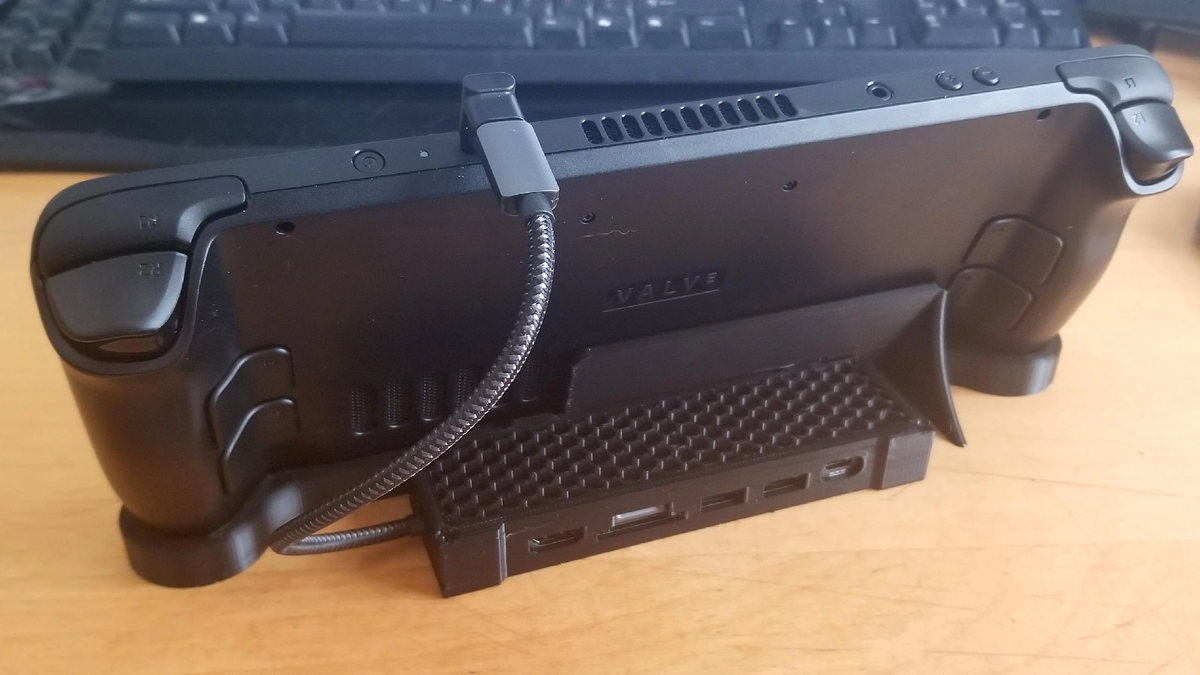 This Steam Deck dock was 3D printed and it might might make an official ...