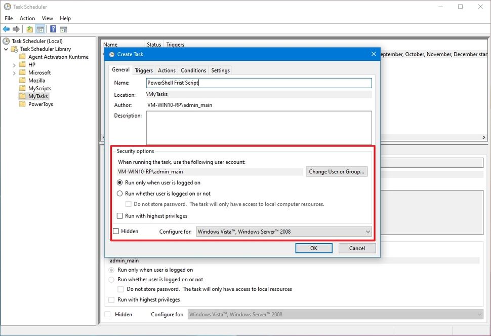 How to create an automated task using Task Scheduler on Windows 10 ...