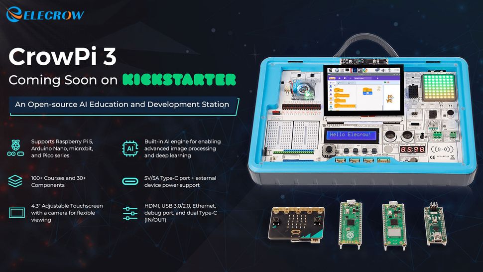 Elecrow's Raspberry Pi powered CrowPi 3 educational kit offers plenty of scope for learning ...