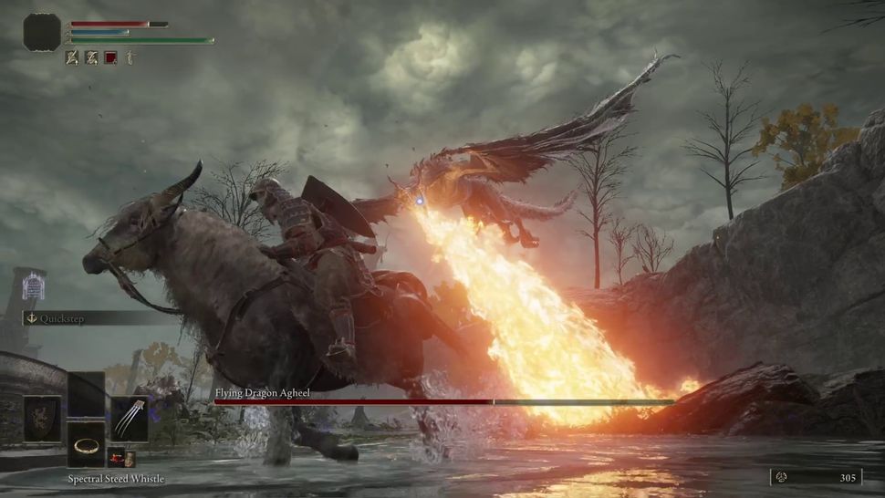 Elden Ring Flying Dragon Agheel boss fight | GamesRadar+
