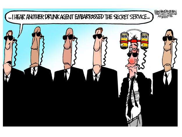 Political cartoon Secret Service | The Week