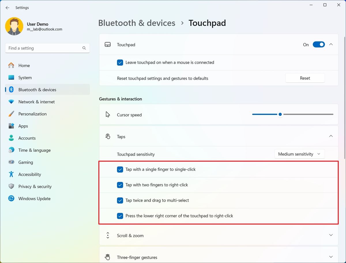 How To Customize Touchpad Settings On Windows 11 Windows Central