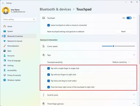How to customize Touchpad settings on Windows 11 | Windows Central