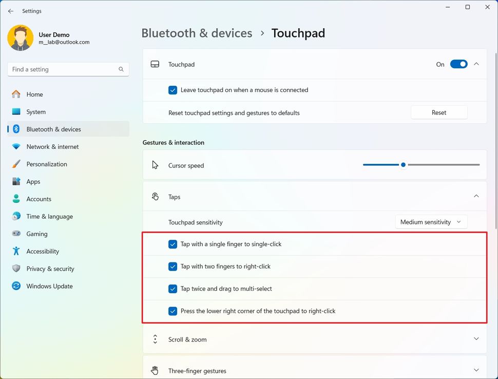 How to customize Touchpad settings on Windows 11 | Windows Central
