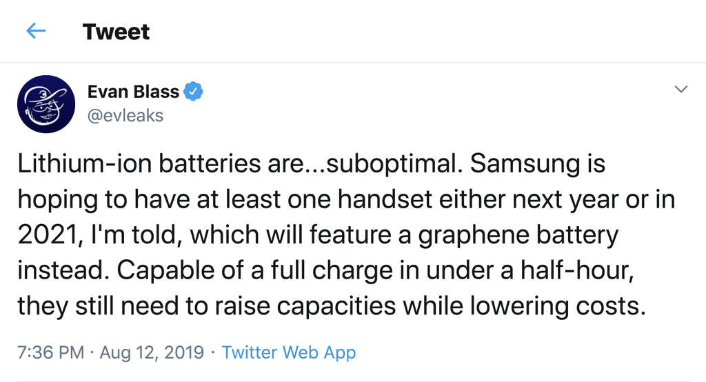 Samsung May Adopt Graphene Batteries for Galaxy S11 | Tom's Guide