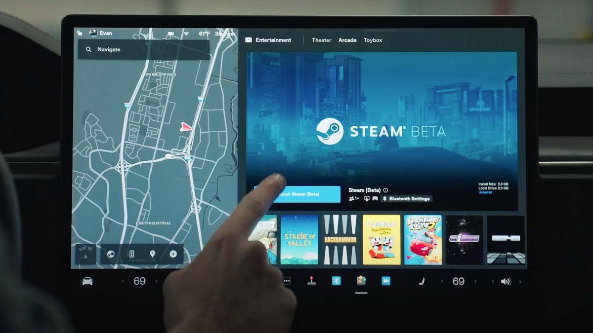 Tesla Holiday Update Brings Steam Games to Model S and X EVs | Tom's ...