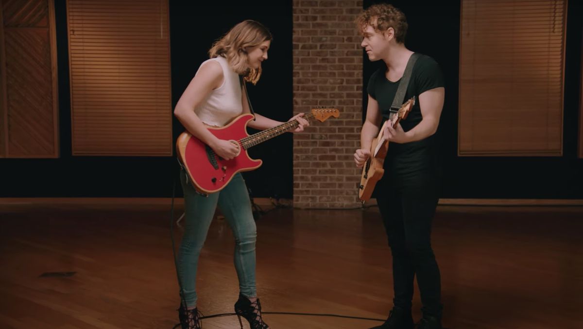 Country duo Striking Matches burn it up in this smoking Fender ...