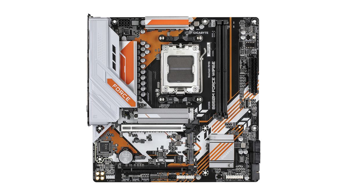 Gigabyte revives striking orange Force motherboard series — B850 for ...