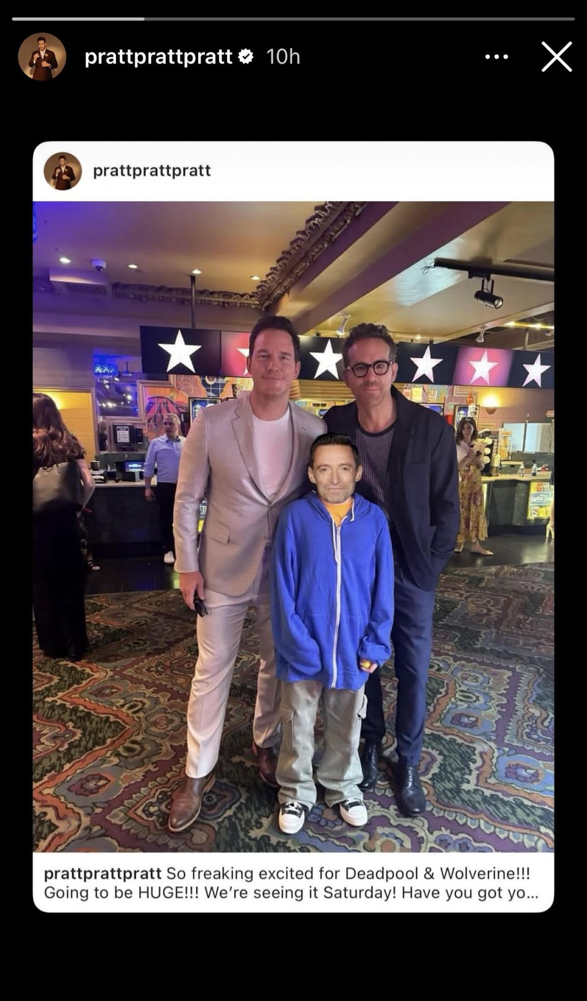 Chris Pratt Hid Kid's Face In A Fun Photo Opp With Ryan Reynolds In The Most A+ Way | Cinemablend