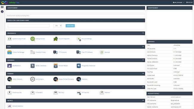 InfinityFree web hosting review | TechRadar