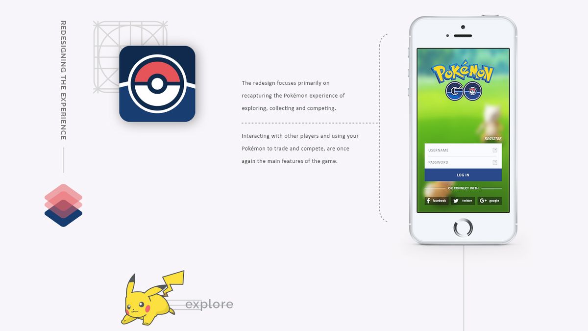 Pokemon Go concept redesign solves usability issues | Creative Bloq