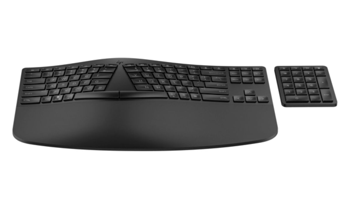 HP detaches the number pad from its latest ergonomic wireless keyboard ...