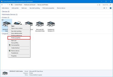 4 Ways to name your printer on Windows 10 | Windows Central