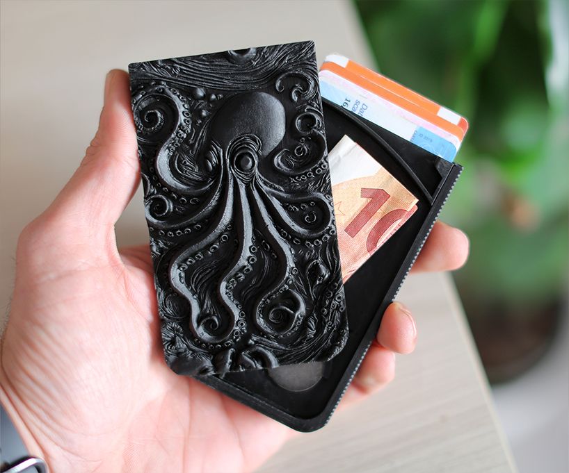 This beautiful 3D printed wallet is like a tiny sculpture for your ...