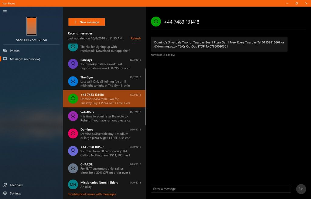 Your Phone App for Windows 10 & Android [Review]: Connect phone & PC ...