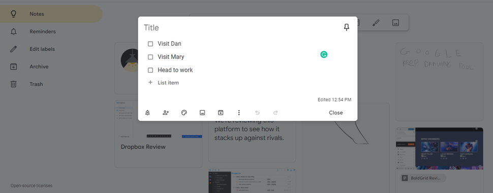 Google Keep | TechRadar