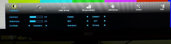 AOC G2770PQU OSD Setup And Calibration