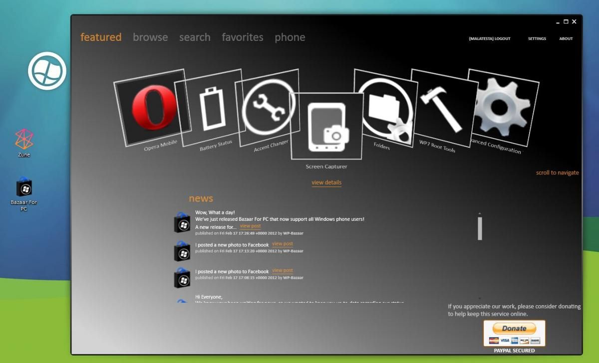 Windows Phone Homebrew Marketplace comes to your Windows Desktop ...