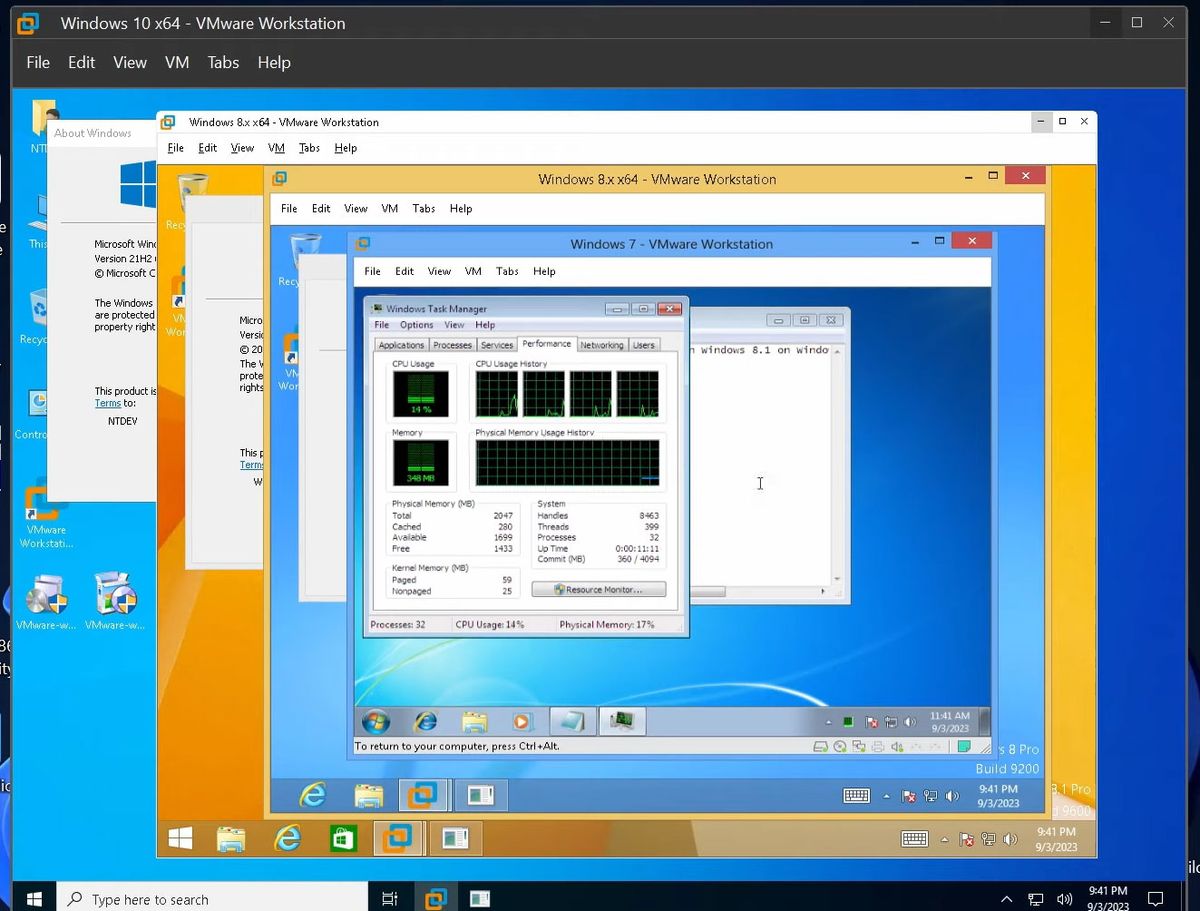 Winception: Running Microsoft’s Last Five OSes Simultaneously | Tom's Hardware
