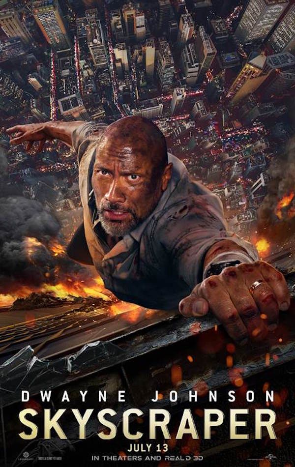 Dwayne Johnson Definitely Makes That Jump In New Skyscraper Poster ...