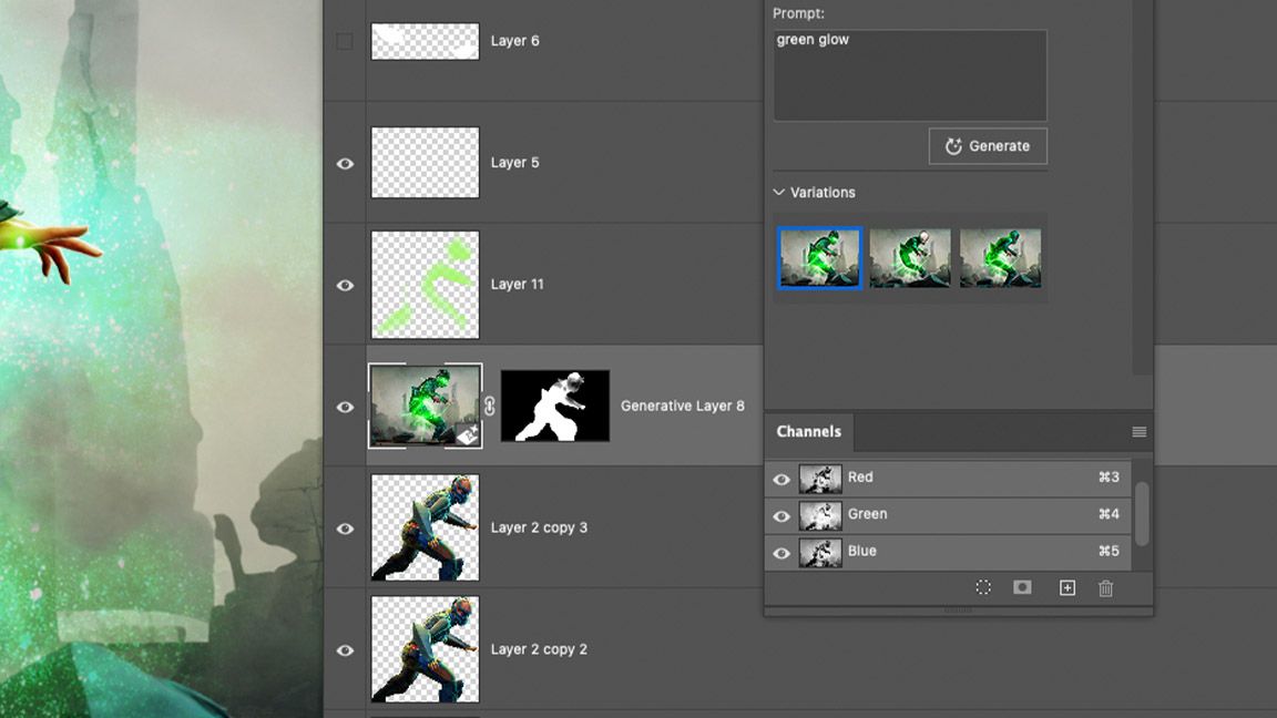 How to use Photoshop's Generative Fill tool with Adobe Firefly AI art ...