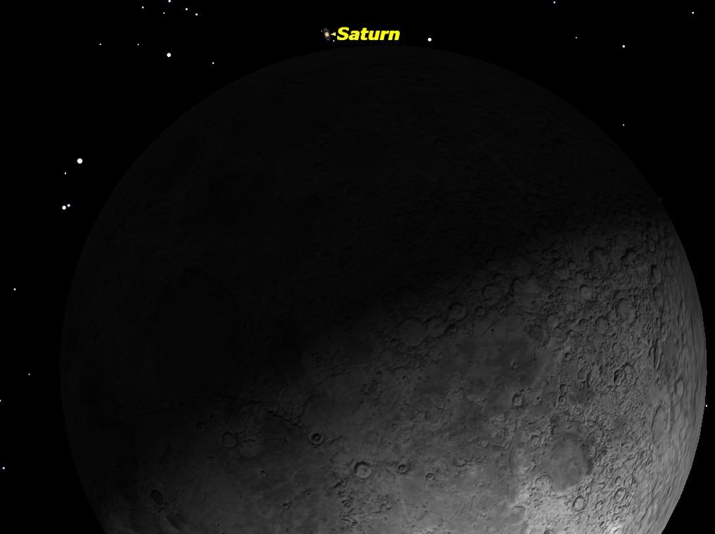 Saturn and the Moon Pair Up Tonight: How to See Them | Space