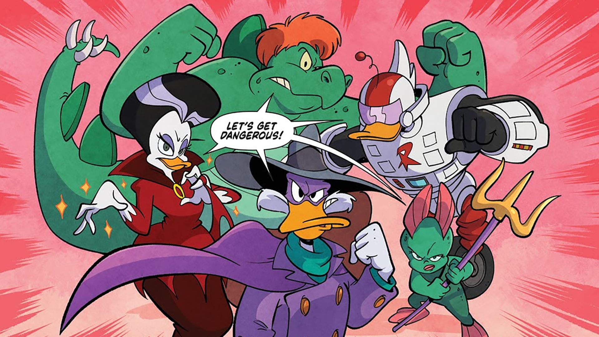 Darkwing Duck brings his own superhero team to comics in Justice Ducks ...