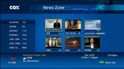 Cox Rigs 'Trio' Big-Screen Guide | Next TV