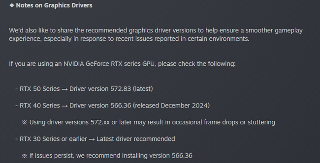 Game developers urge Nvidia RTX 30 and 40 series owners rollback to ...