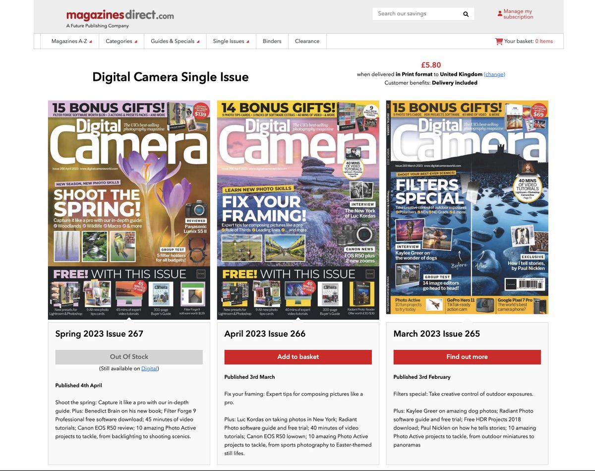 Get 14 bonus gifts with the May 2023 issue of Digital Camera | Digital ...