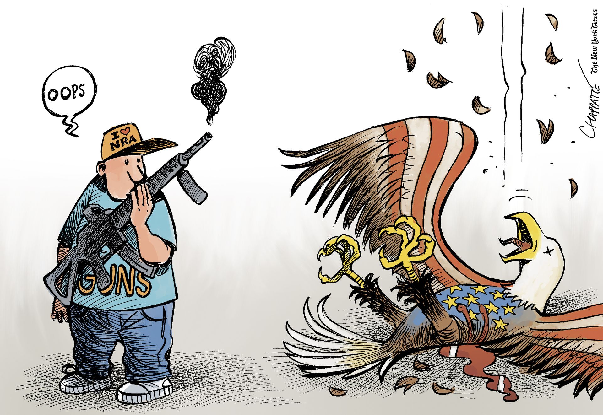 Political cartoon U.S. NRA gun control | The Week