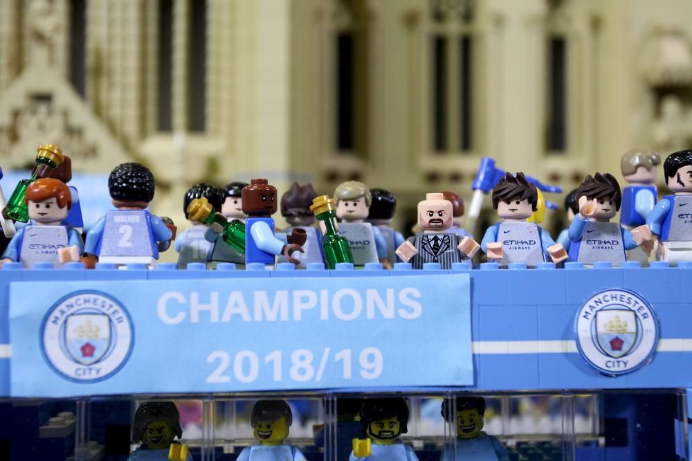 Manchester City treble parade immortalised in Lego form | FourFourTwo