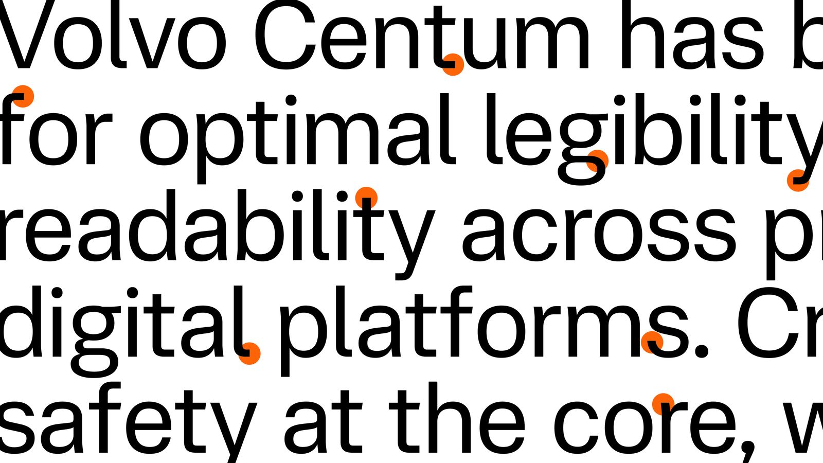 Volvo Centum is Dalton Maag's new typeface for Volvo | Wallpaper*