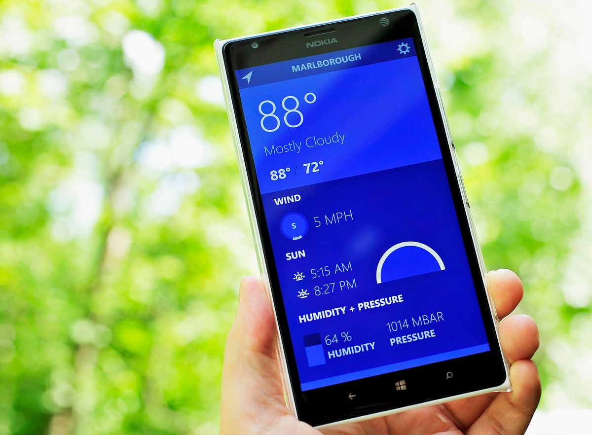 Atmosphere is a strikingly Modern weather app for Windows Phone ...
