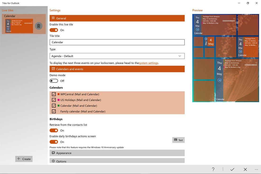 Tiles for Outlook, what Live Tiles should be for your Outlook calendar ...