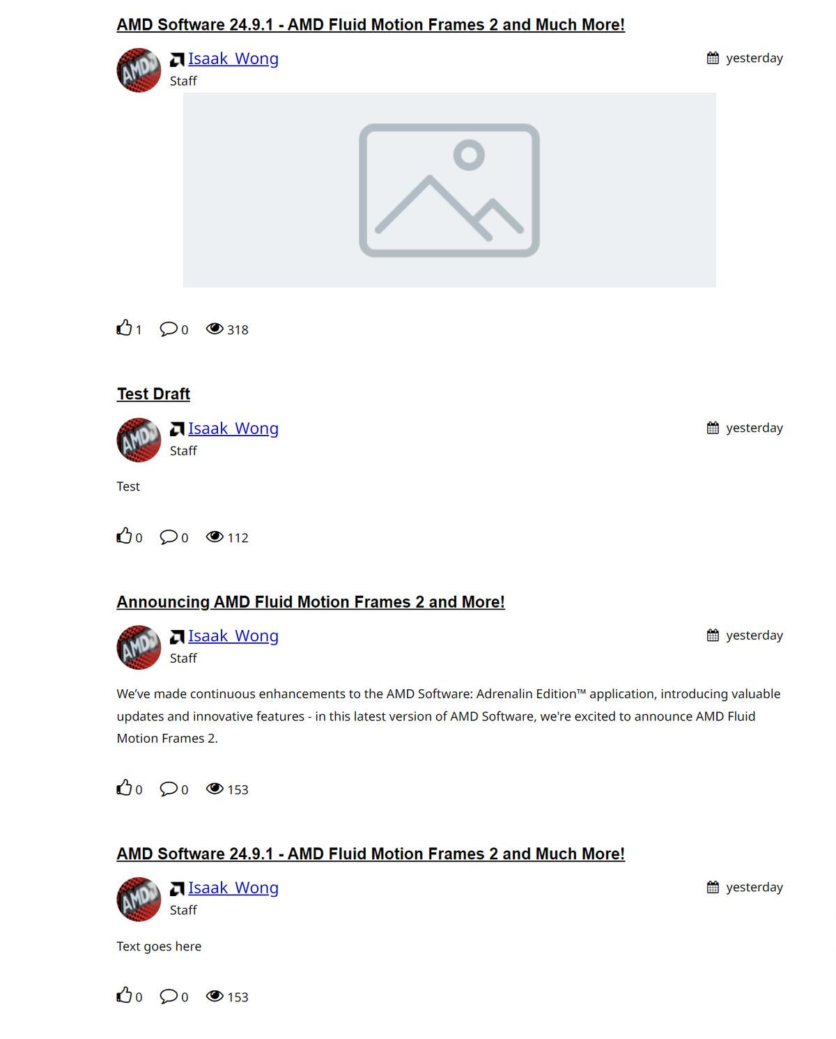 AMD blog fail suggests Fluid Motion Frames 2 is exiting beta in its ...