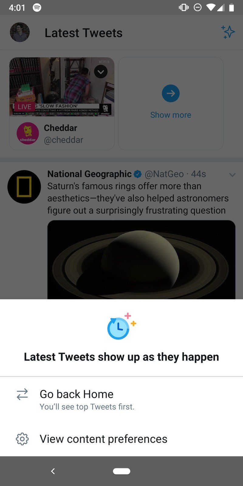 How to switch between Top and Latest Tweets on Twitter for Android ...