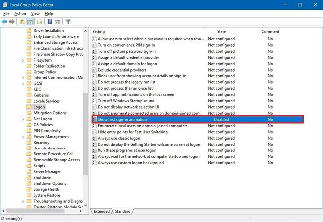 How to disable first sign-in animation on Windows 10 | Windows Central