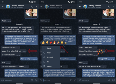 How to apply reactions to Telegram messages | Android Central