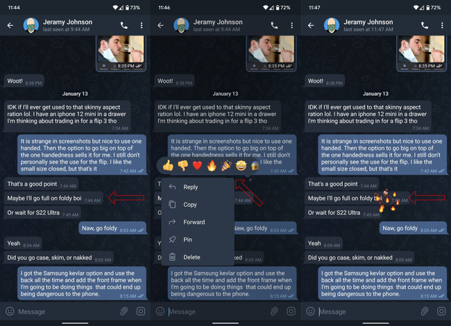 How to apply reactions to Telegram messages | Android Central
