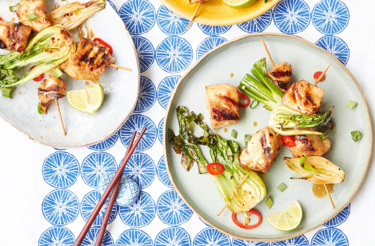 Dark soy cod skewers | Dinner Recipes | Woman & Home