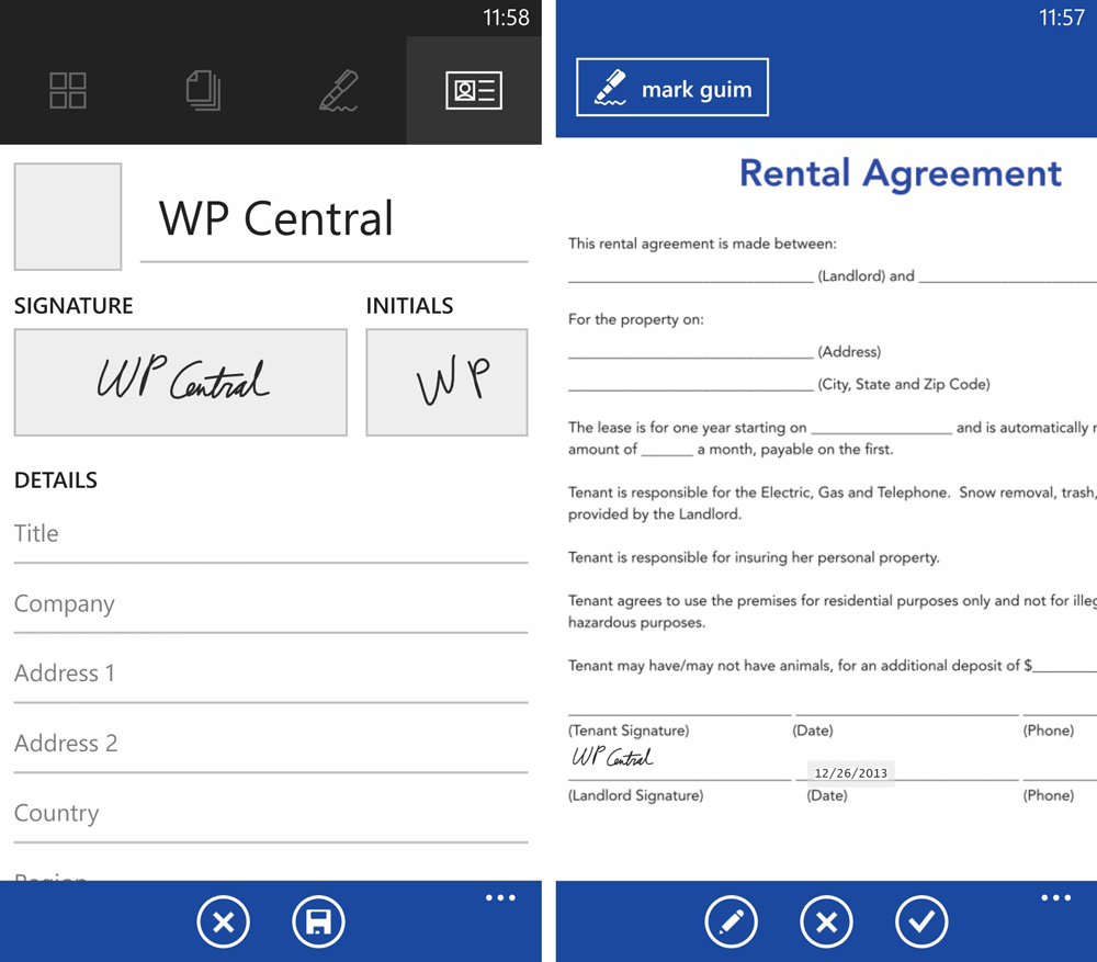 Use DocuSign Ink to sign important documents on Windows Phone 8 ...