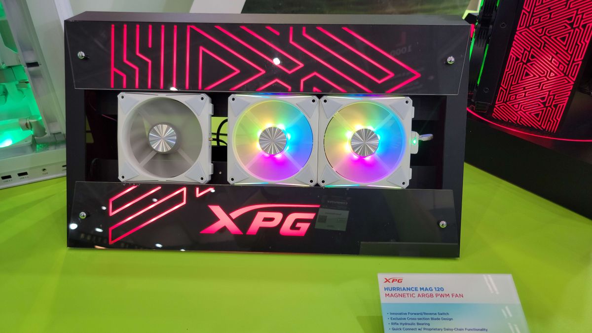Adata shows off hybrid air/water cooling tower at Computex — new PSUs ...