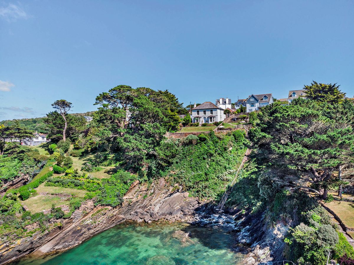 Four bedrooms, tiered gardens and exquisite views over Fowey Harbour ...