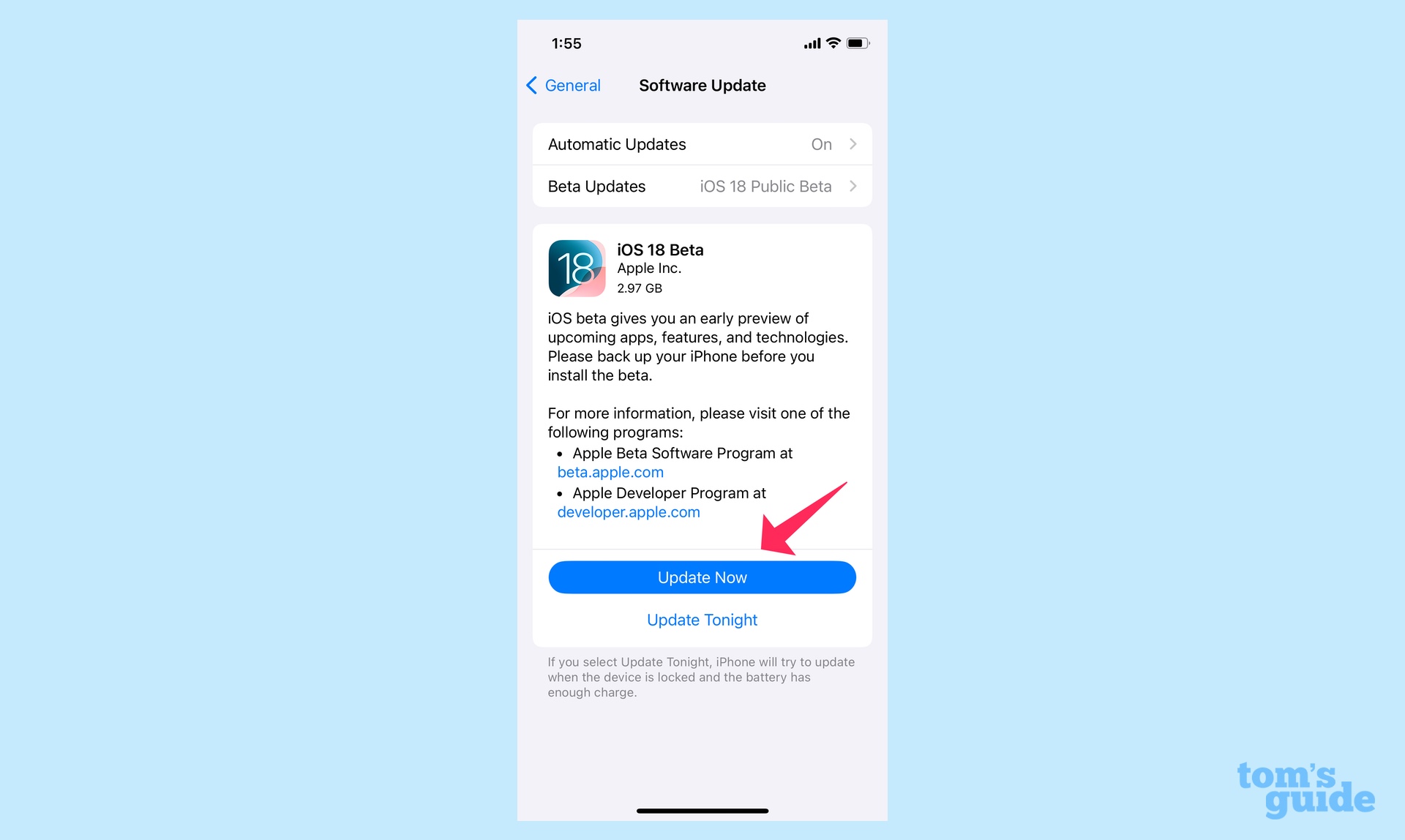 How to download iOS 18 beta | Tom's Guide