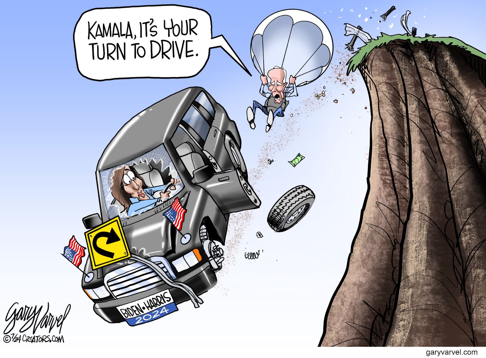 5 scorching hot cartoons about Kamala Harris taking up the torch | The Week