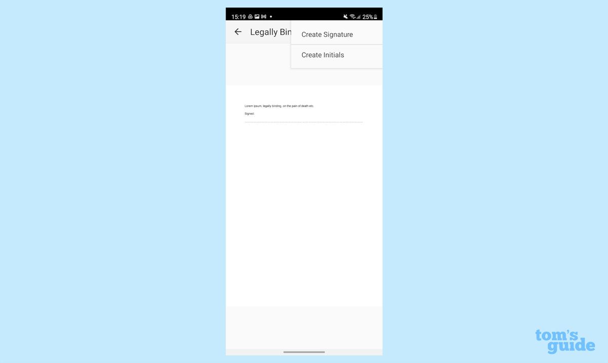 Here's how to sign documents on Android | Tom's Guide