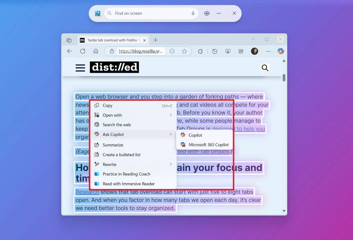 What is Click to Do, and how do I use it? Explaining AI actions for ...