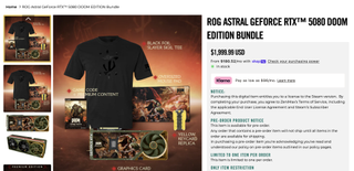 $1,900 Doom: The Dark Ages graphic card bundle doesn't come with the ...